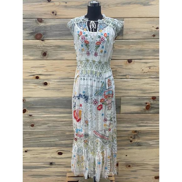 Johnny Was | Dresses | New Johnny Was Merida Mesh Dress In Multi | Poshmark